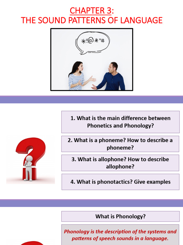 Linguistics-Chapter 3-The Sound Patterns of Language | PDF | Phoneme ...