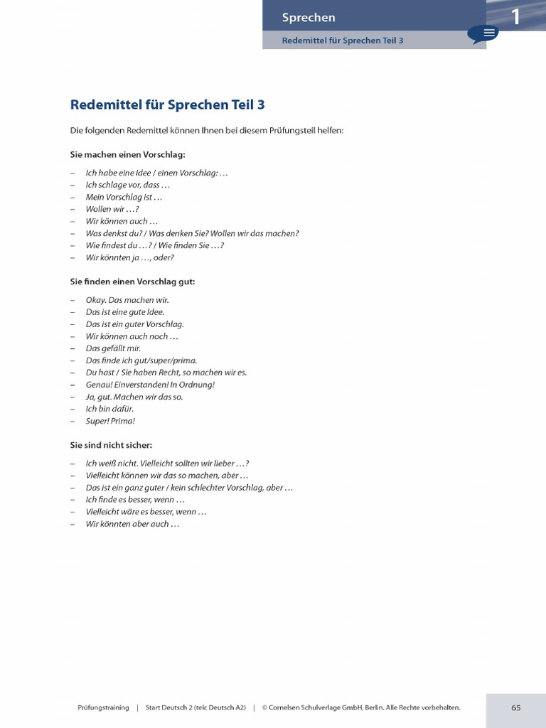 A2 Sprechen T3 | PDF