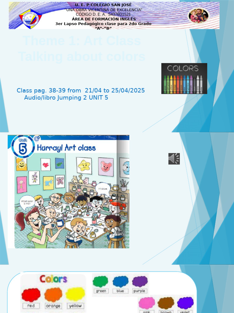 1theme 1 Unit 5 Art Class 21 Al 25-04 | PDF