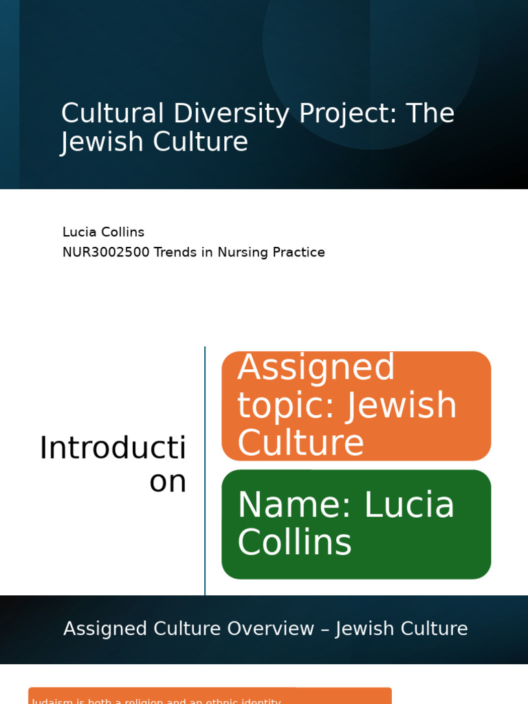 Cultural Diversity Project | PDF | Shabbat | Jewish Holidays