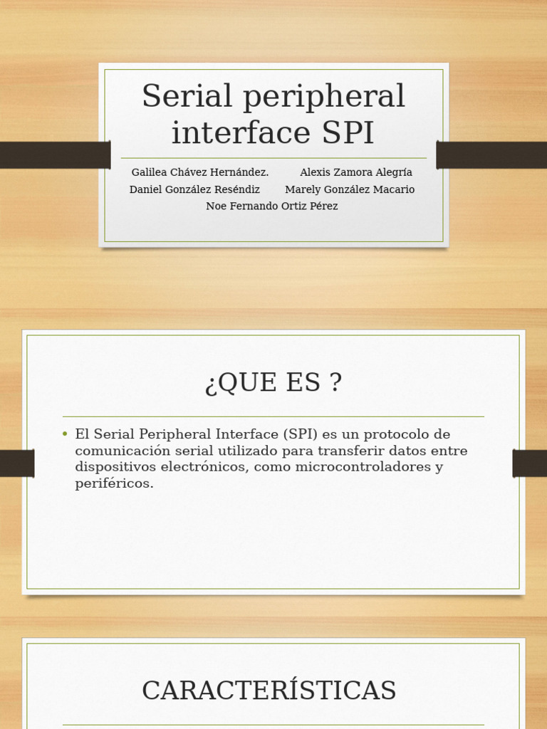 Presentación (7) Serial Peripheral Interface | PDF