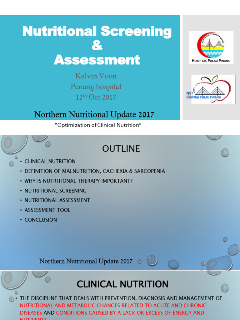 Nutritional screening & assessment | PDF | Malnutrition | Nutrition