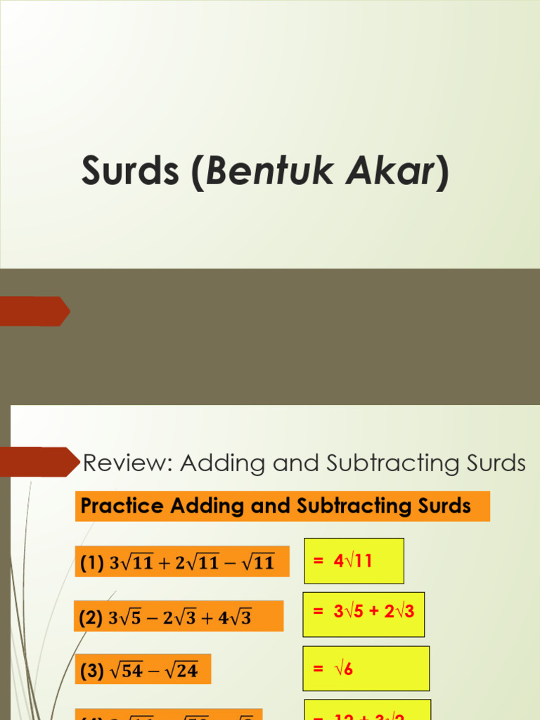 4 Multiplication of Surds | PDF