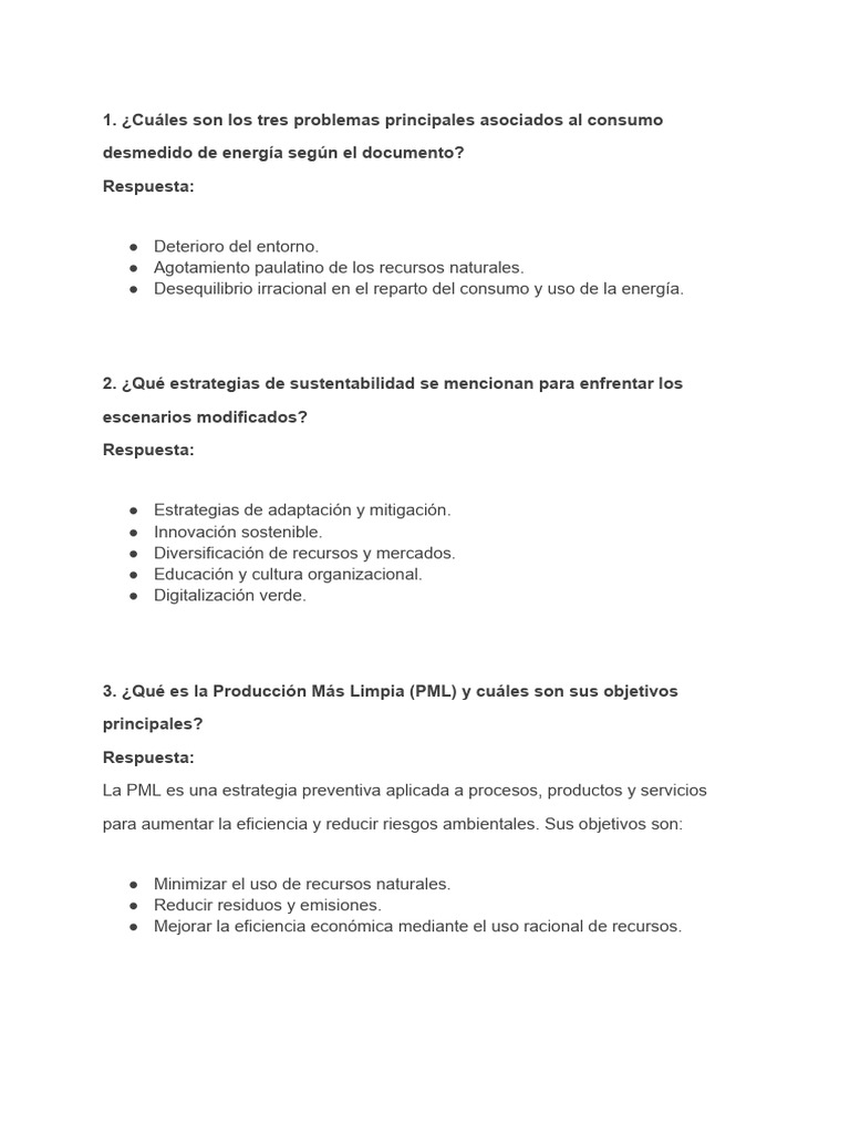 Preguntas de La Unidad Desarrollo | PDF | Sustentabilidad | Entorno natural