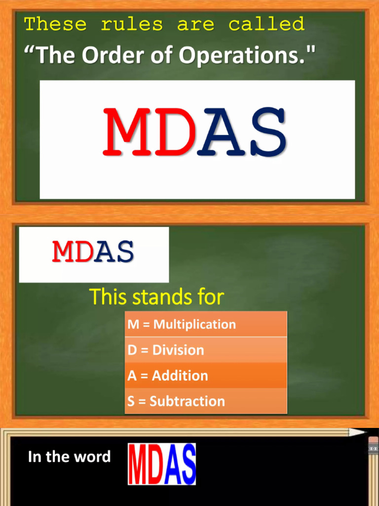 Math - Order of Operation (MDAS) | PDF