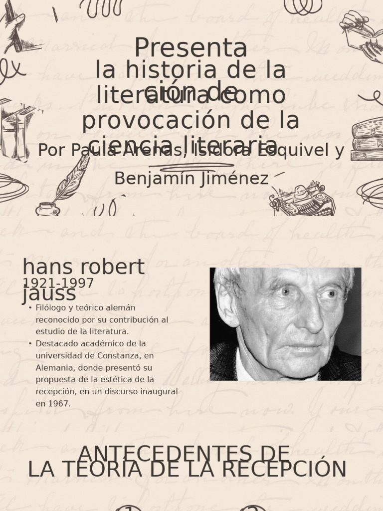 Teorìa de La Recepción Uwu | PDF | Estética | Evolución