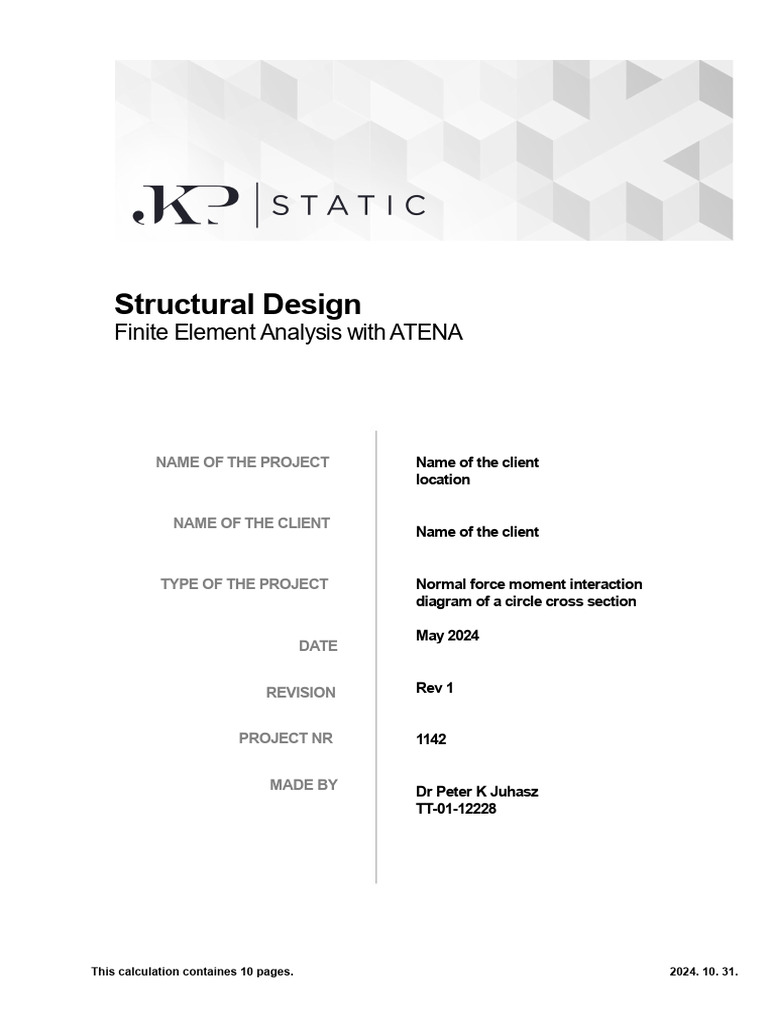 1142 - Modelo Estructural IR ATENA | PDF | Structural Engineering ...