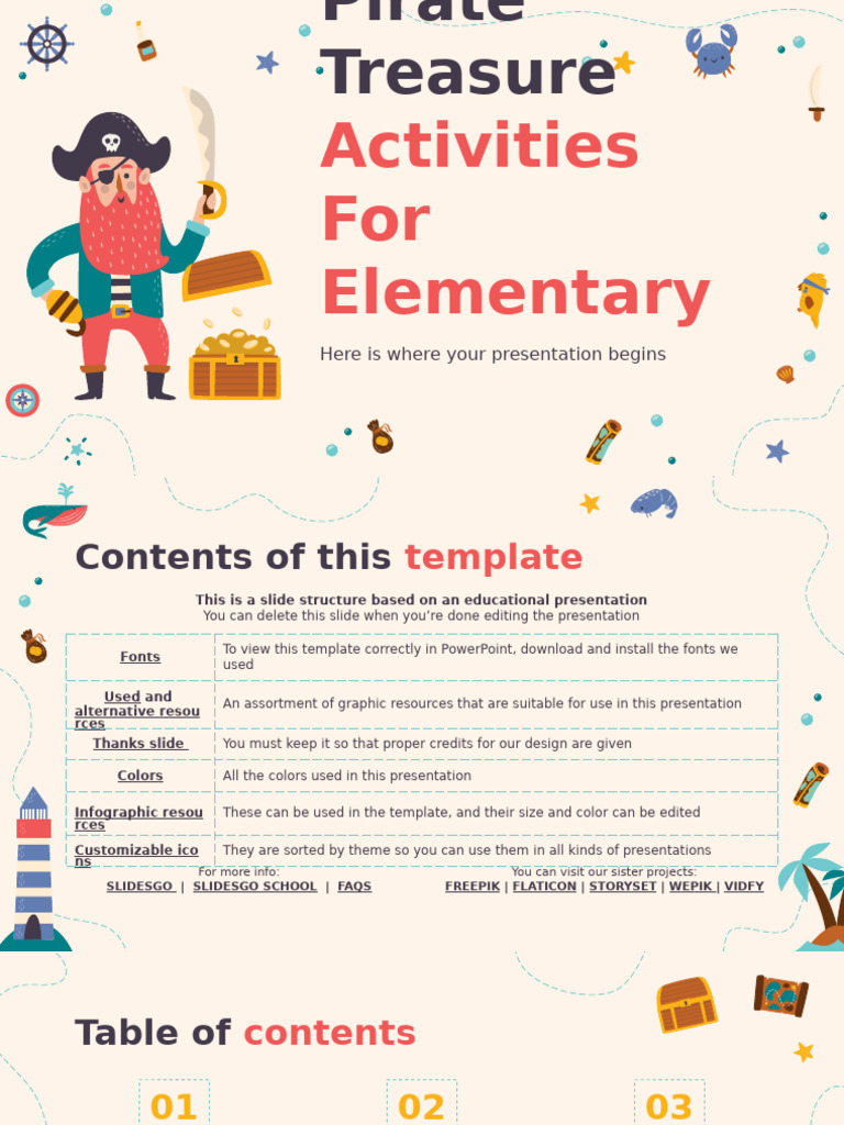 Pirate Treasure Activities For Elementary by Slidesgo | PDF | Planets ...