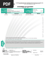Converge Statement of Account Sample | PDF | Business