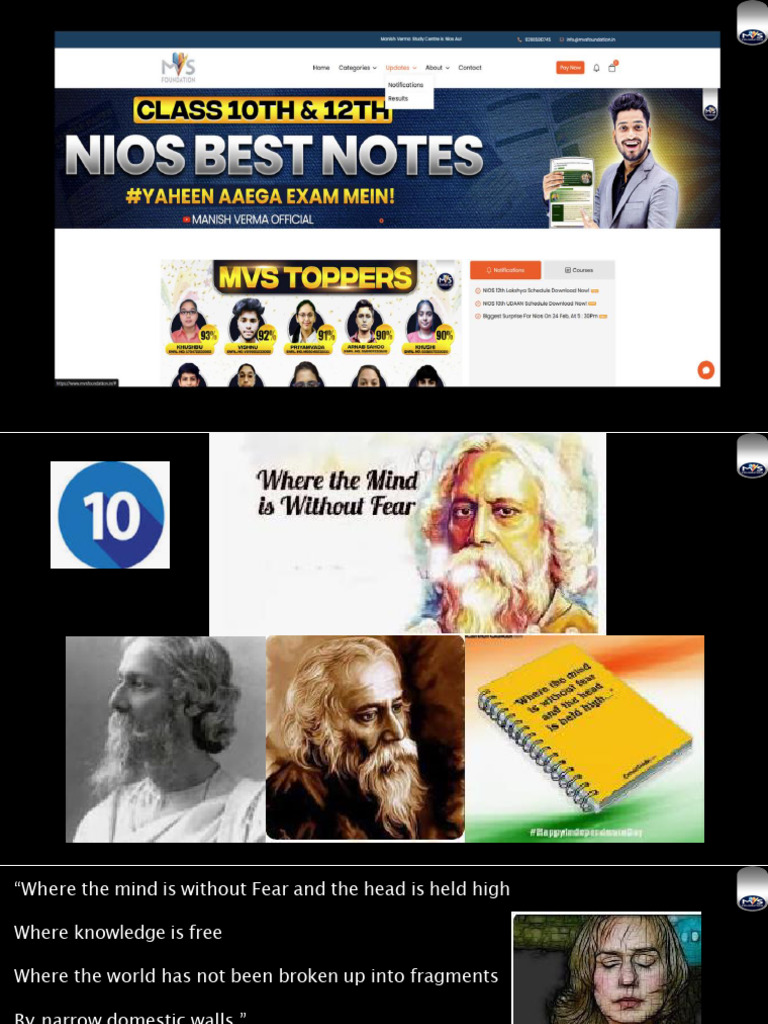 Where The Mind Is Without Fear | PDF