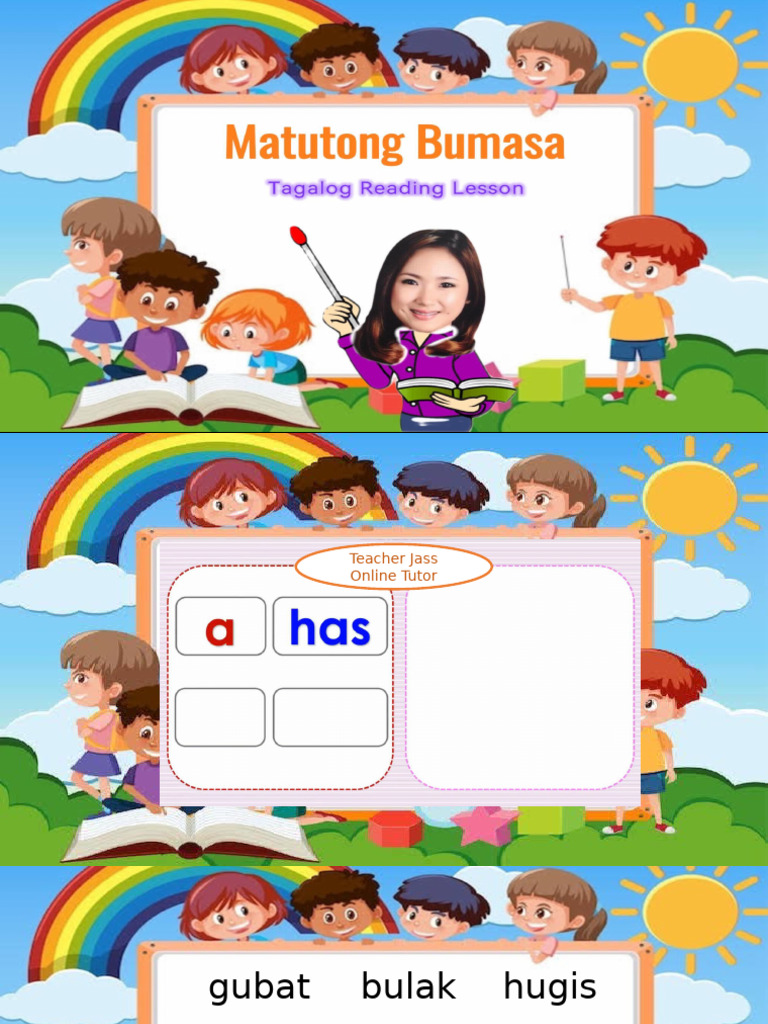 Mag Aral Magbasa Tagalog Reading Lesson | PDF