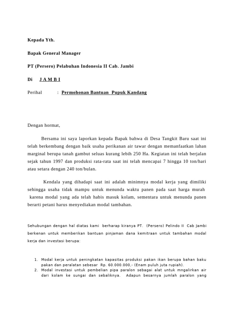 Contoh Proposal Desa | PDF