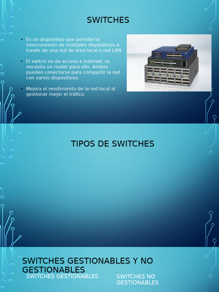 Tipos de Switches y su Funcionalidad | PDF