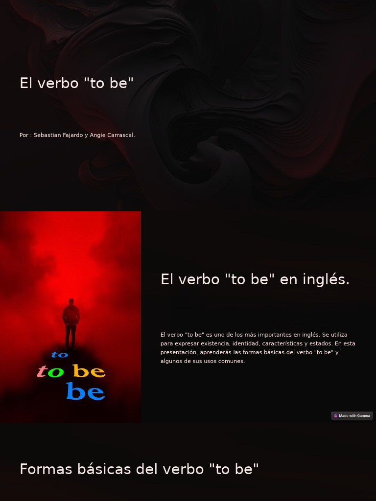 El Verbo To Be | PDF