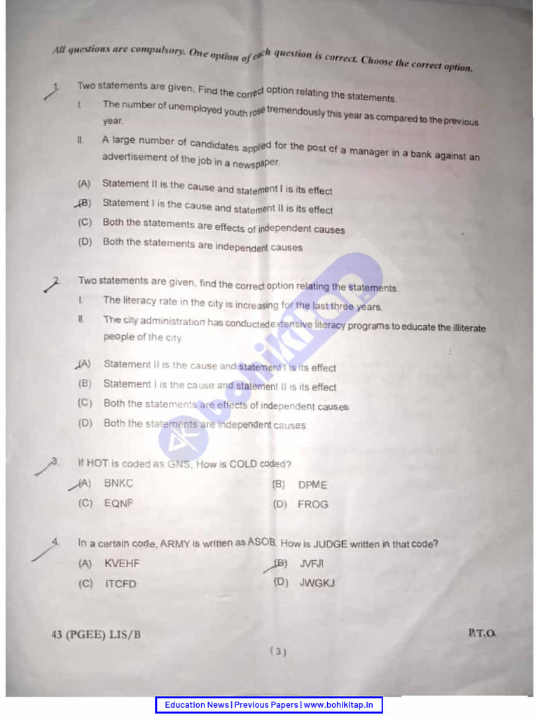 CPGEE-2021-Library Science | PDF