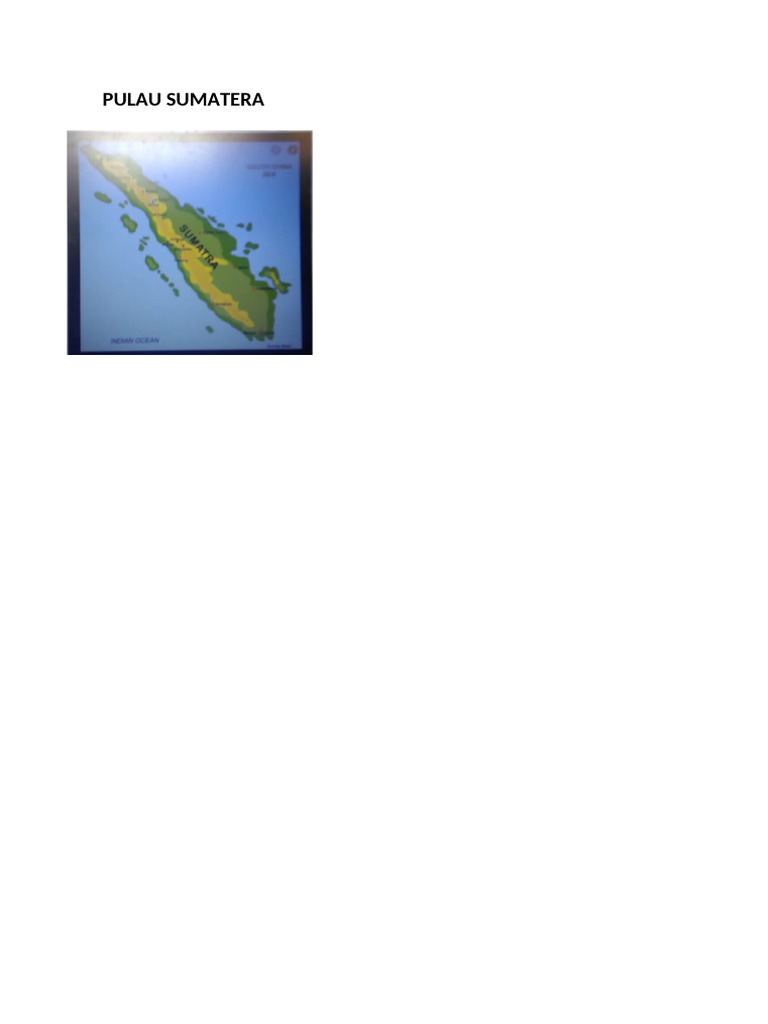 Peta Pulau Sumatera | PDF