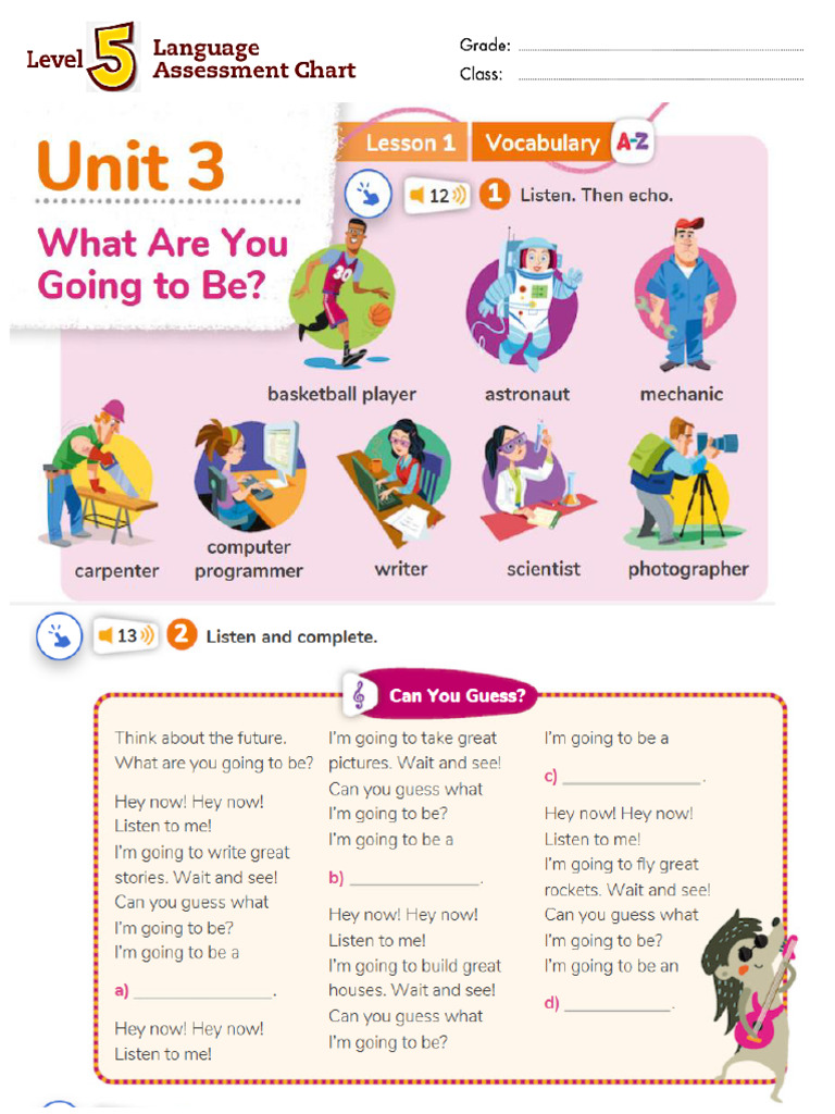 5th - U3 - Reading & Grammar | PDF
