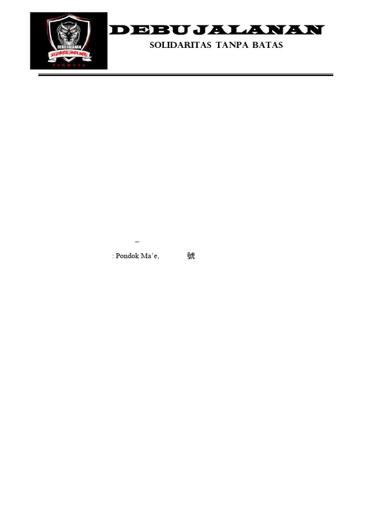 Draft Undangan Pertemuan Rutin 2023 | PDF