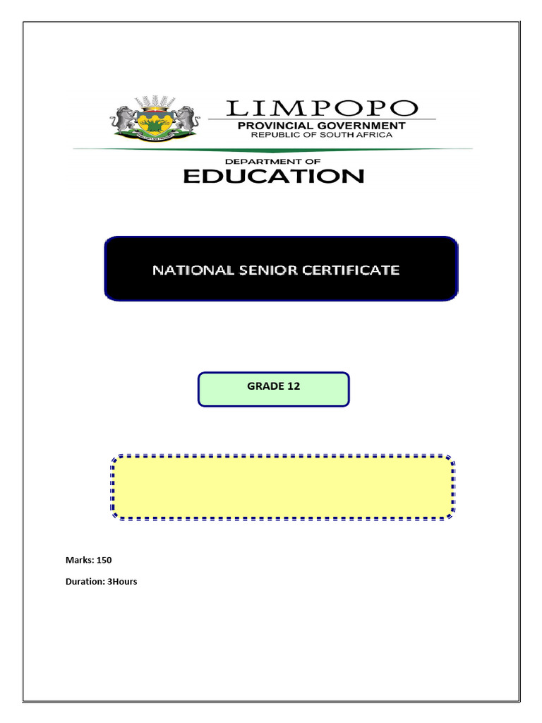 Mathematics Grade 12 Pre June 2025 | PDF | Mathematics