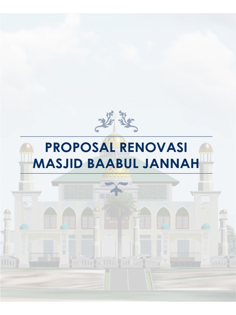 Proposal Masjid Contoh 2 | PDF