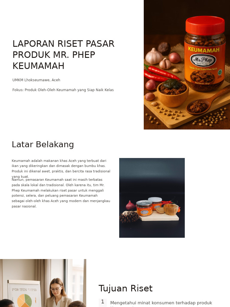 Laporan Riset Pasar Produk MR Phep Keumamah | PDF