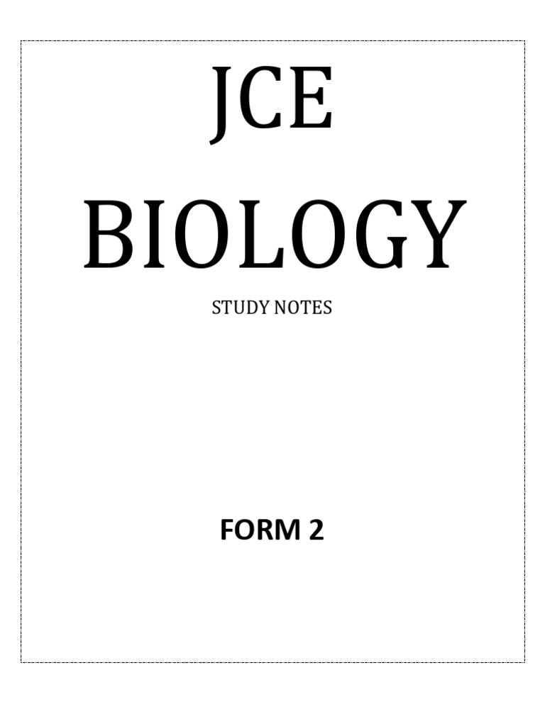 Form 2 Bio-1 | PDF | Leaf | Plant Stem