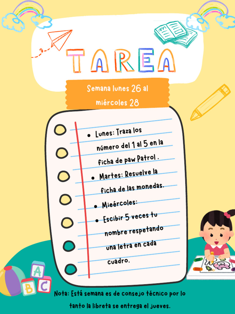 Tareas de La Semana 26 Al 28 de Mayo - 20250526 - 111335 - 0000 | PDF