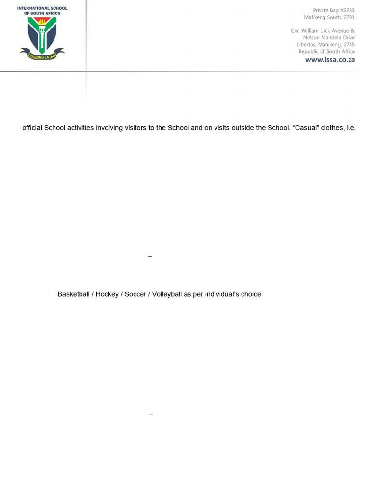 School Uniform Guidelines and Pricing | PDF | Sock | Shirt