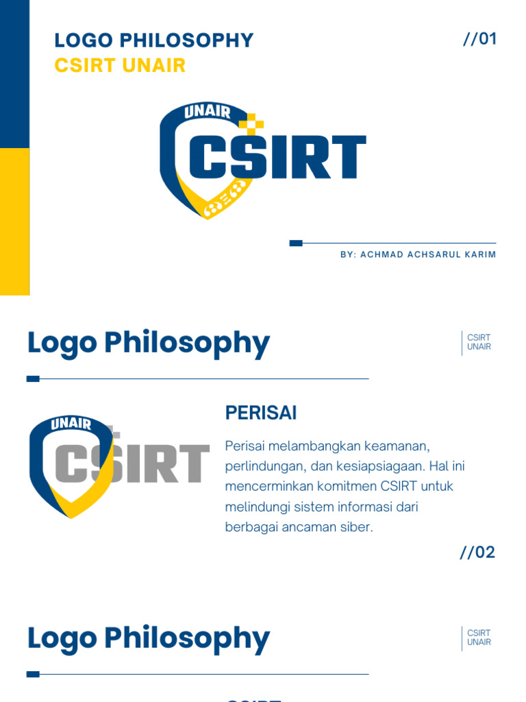 Logo Philosophy CSIRT UNAIR | PDF