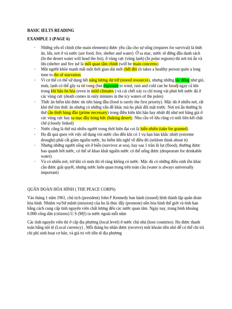 Basic Ielts Reading | PDF