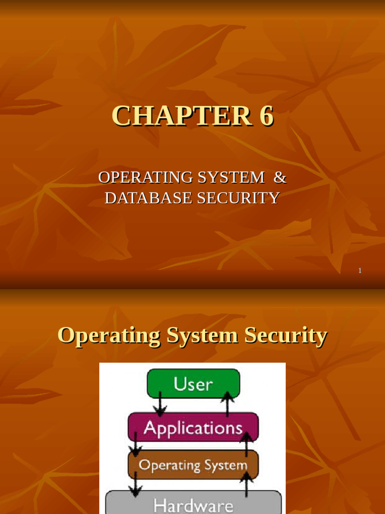 Chapter 6 OS Database Security | PDF | Operating System | Process (Computing)