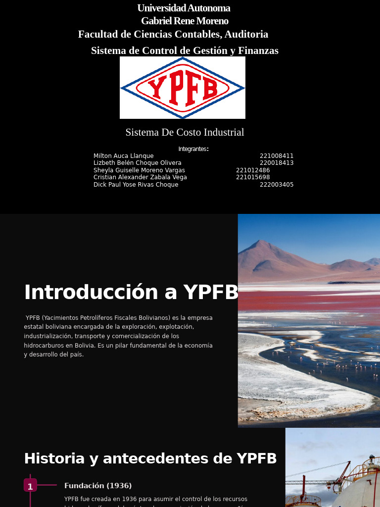 Diapositiva YPFB | PDF | Petróleo | Bolivia