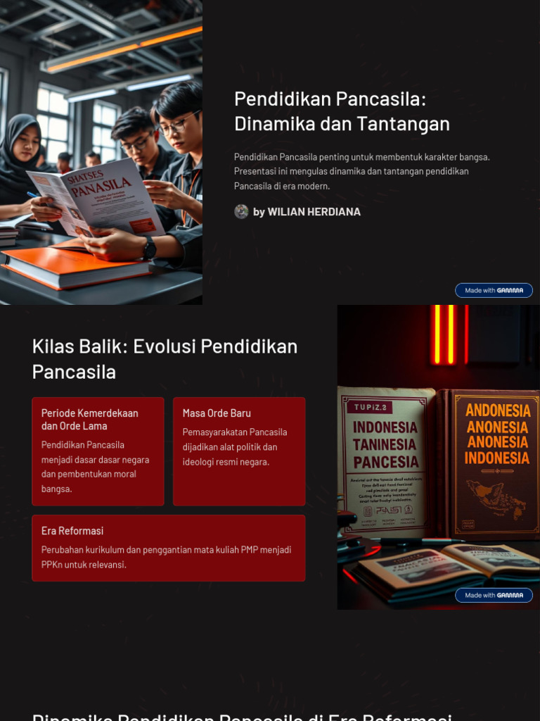Pendidikan Pancasila Dinamika Dan Tantangan | PDF