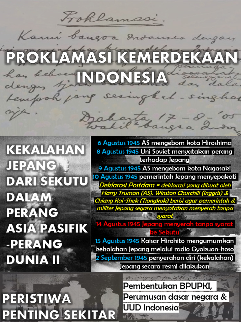 Proklamasi Kemerdekaan Indonesia 1945 | PDF