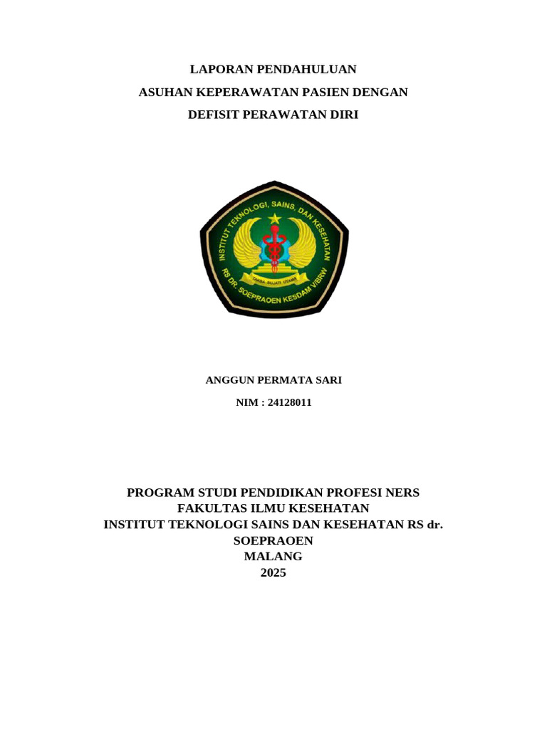 7 - LP Defisit Perawatan Diri (DPD) | PDF