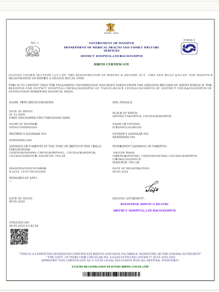 Barth Certificate MN | PDF