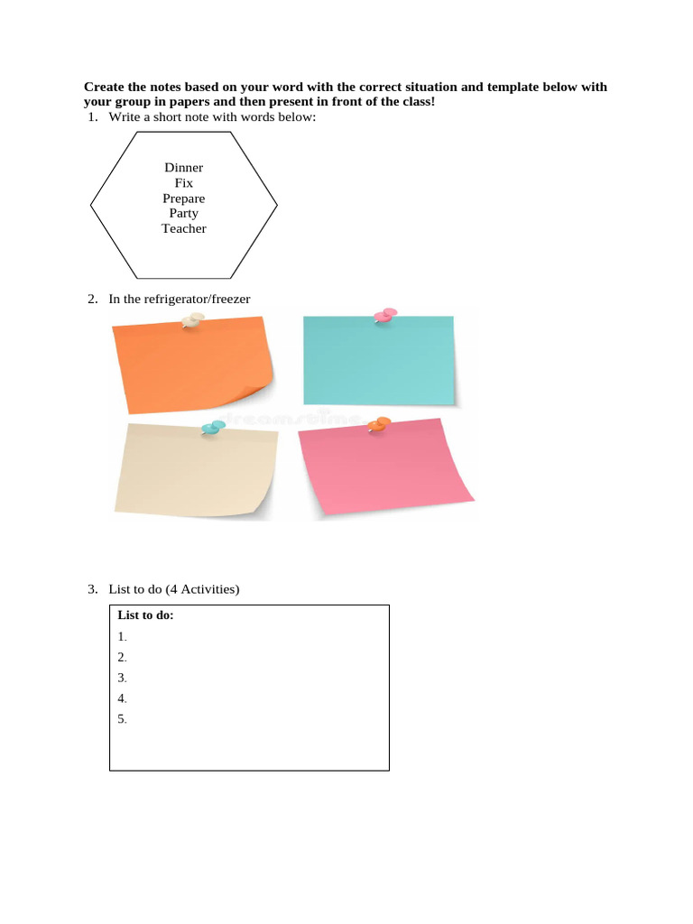 Create The Notes Based On Your Word With The Correct Situation and ...