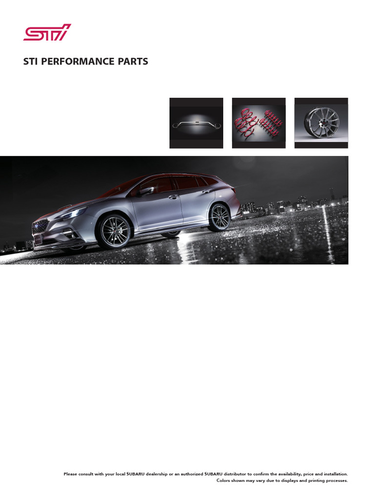 WRX Wagon Levorg Accesories | PDF