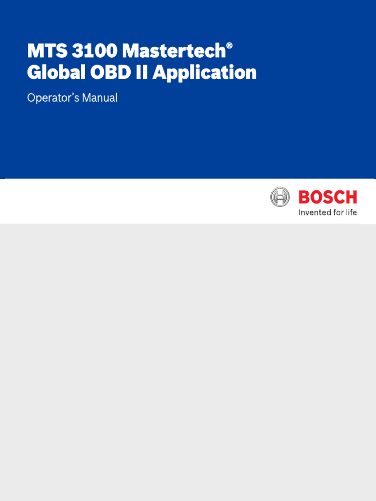 MTS 3100 Mastertech Operator Manual | PDF | License
