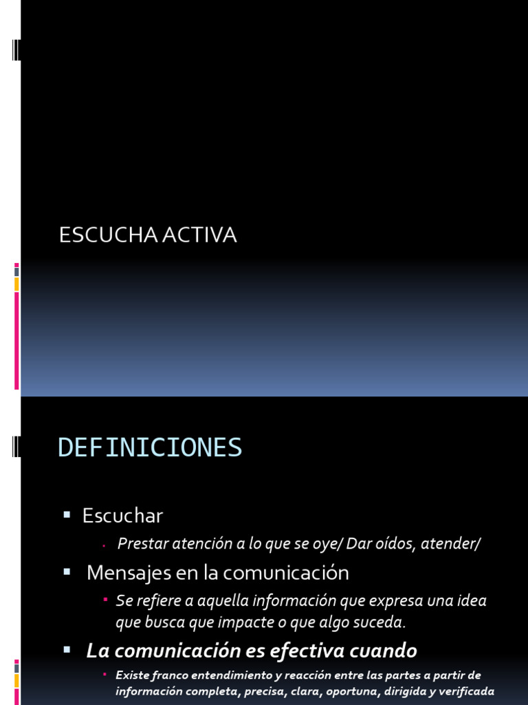 Escucha Activa | PDF