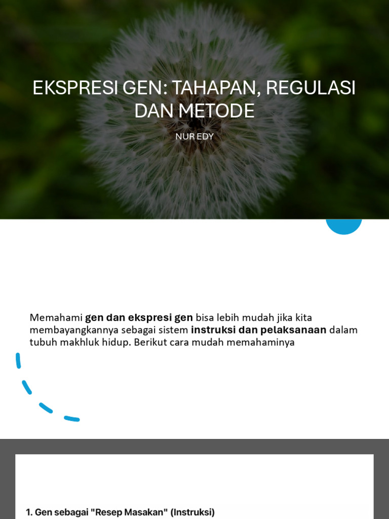 Tahapan dan Regulasi Ekspresi Gen | PDF