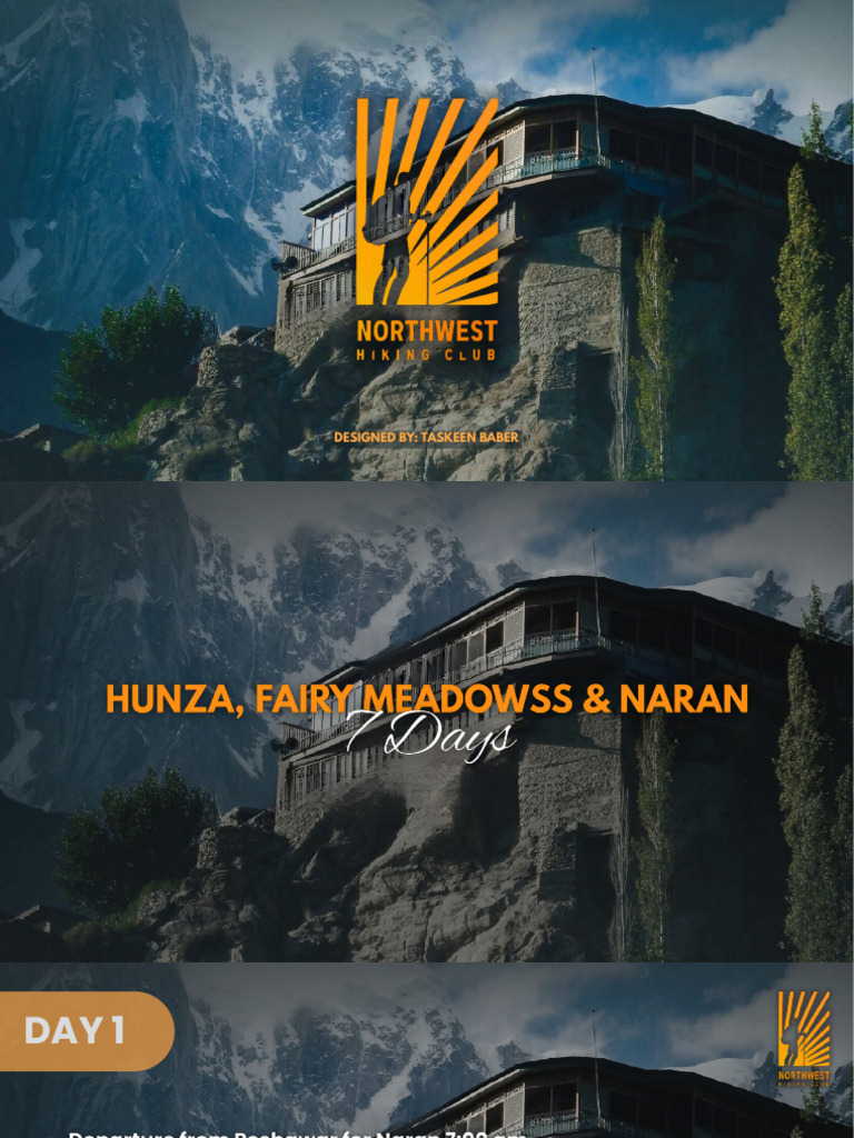Hunza, Fairy Meadows & Naran 7 Days PDF | PDF