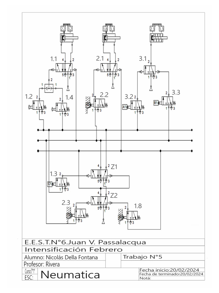 Circuito Neumatico | PDF