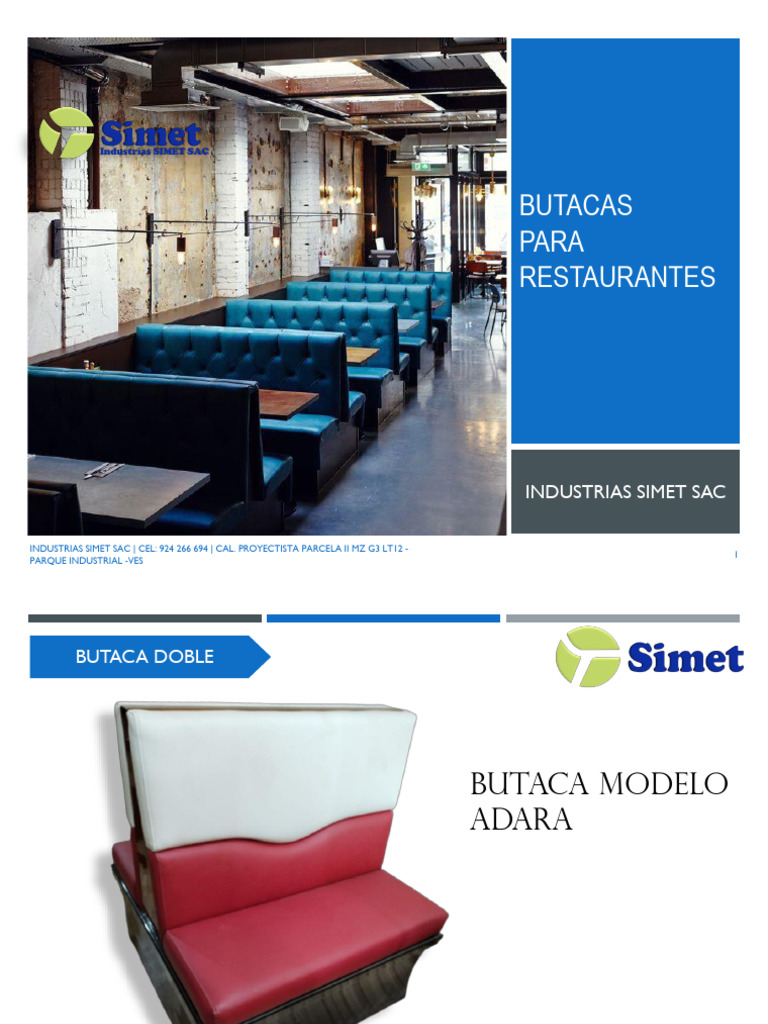 Butacas - Restaurantes | PDF