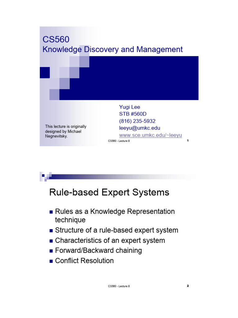 Rule-Based Expert Systems | PDF | Knowledge Representation And ...