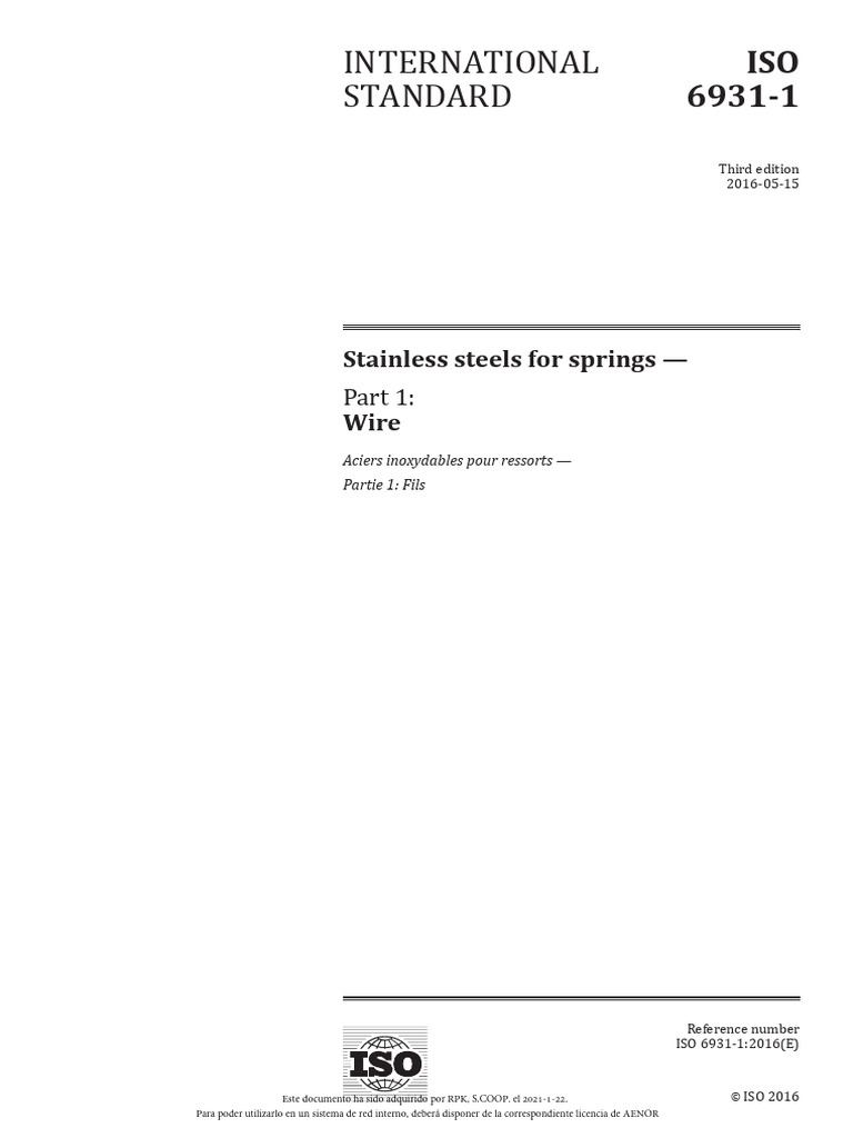 Iso 6931-1 - 2016 | PDF | International Organization For ...