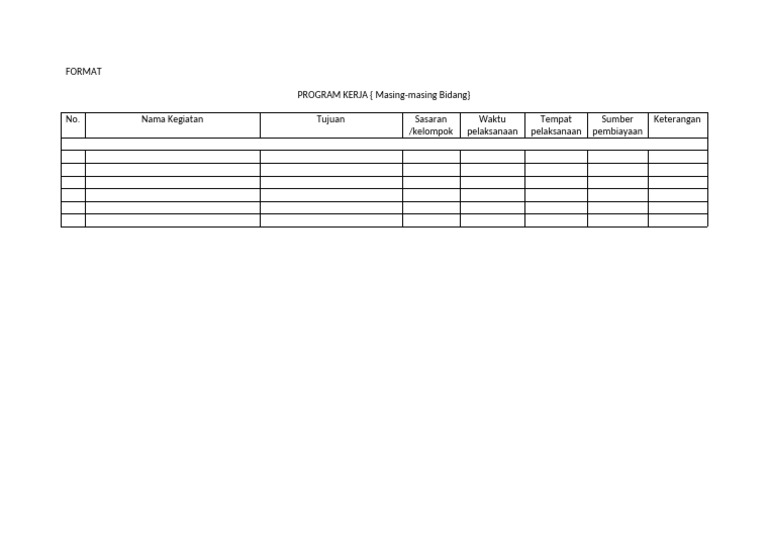 Format Proker Kub | PDF
