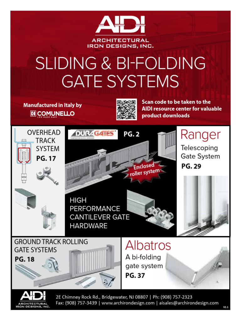 Sliding Gate Systems 2023 V1 1 | PDF | Bearing (Mechanical)