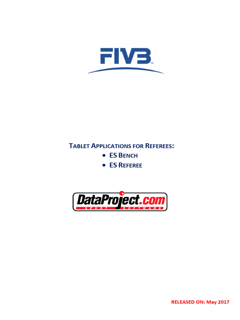 FIVB E-Scoresheet App User Guide | PDF | Tablet Computer | Android ...