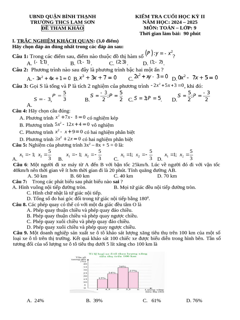 Toan 9-CK2-LS-NH24-25 | PDF